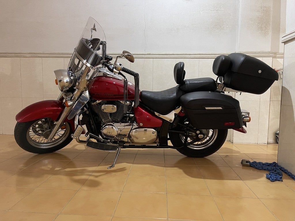 Viking Okse Large Leather Wrapped Hard Motorcycle Trunk | Harley ...