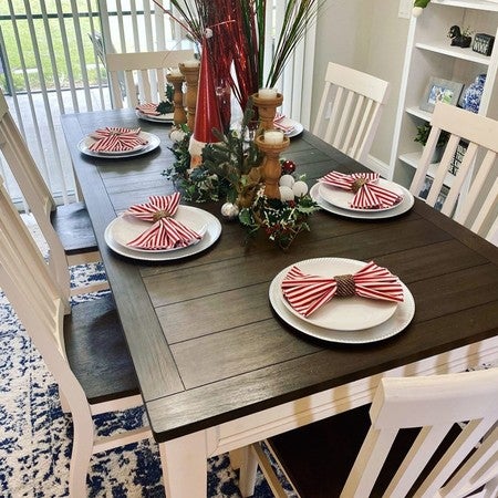 Keston white 5 pc rectangle dining room store