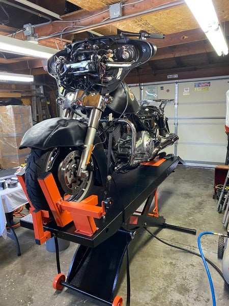 Draper Motorcycle Scissor Stand With Pad 450kg Toolstation | atelier ...