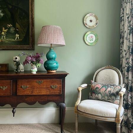 Vert de Terre Farrow and Ball Living Room Design: Blending Nature and ...