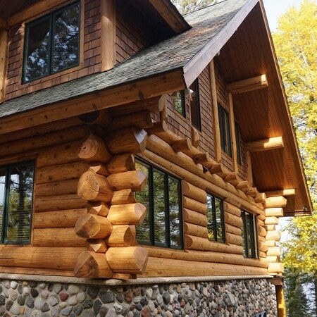 Log Cabin Exterior Finishes
