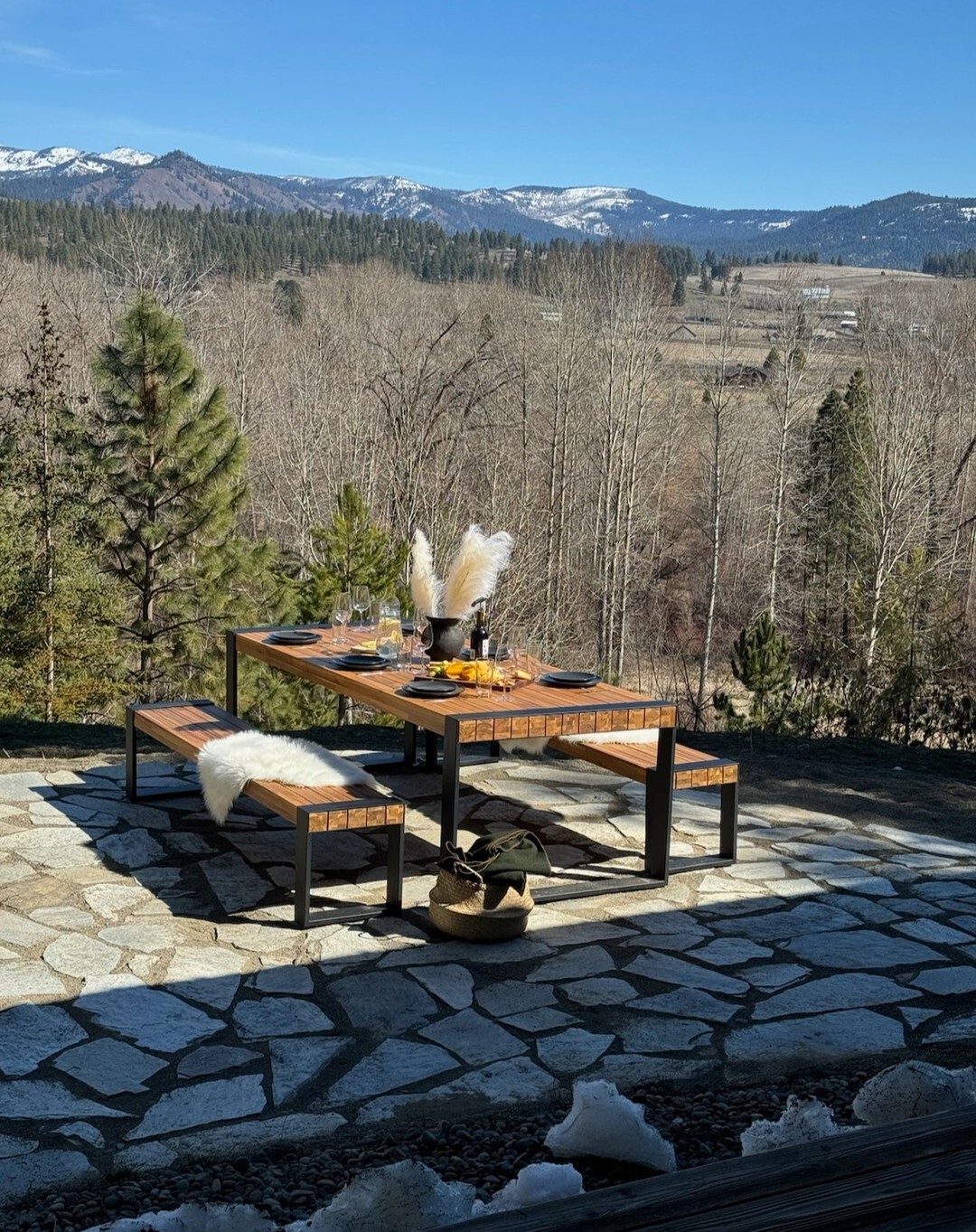 Tuscan Outdoor Patio Seating Area